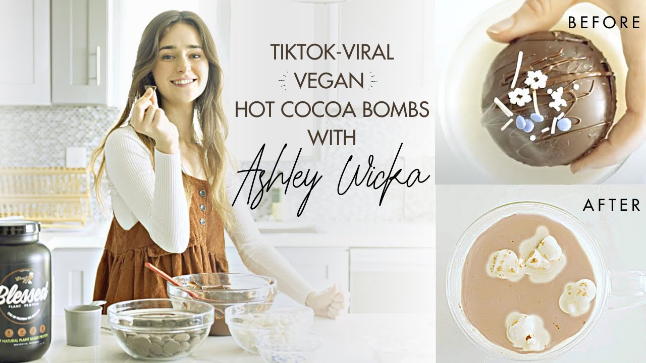 VIRAL TIKTOK HOT COCOA BOMBS (VEGAN!!!) with Ashley Wicka | NEW ...