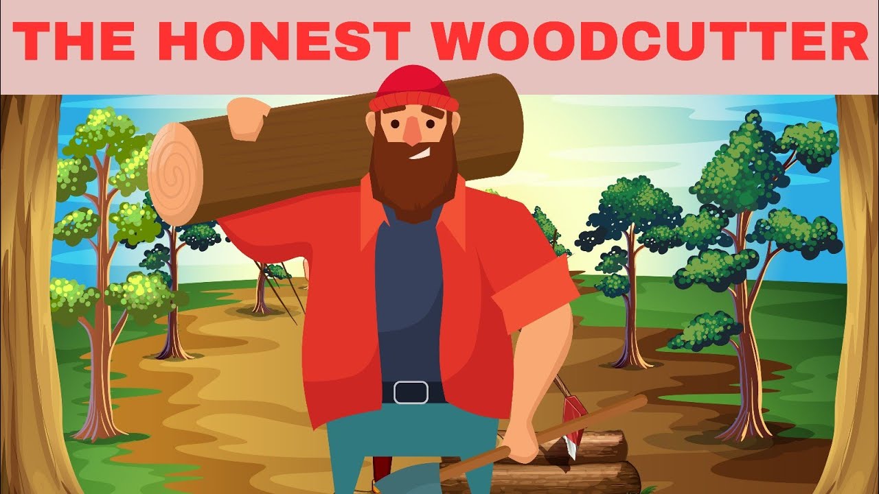 The Honest Woodcutter ! Kids Moral Story | Moral Story in English # ...