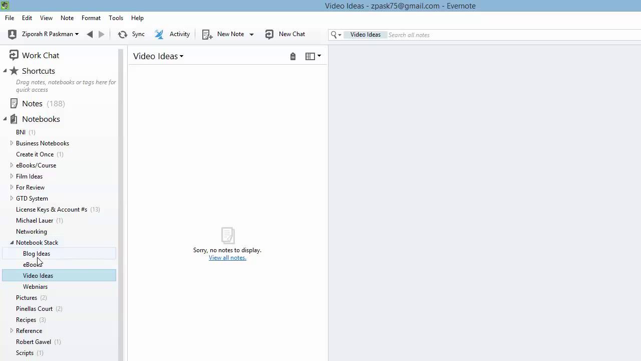 How to create stacked notebooks in EverNote Tutorial - YouTube