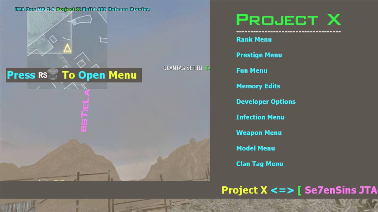 MW2 | Online | Mod Menu | Infections | TU8 | Project x v2.0 - YouTube