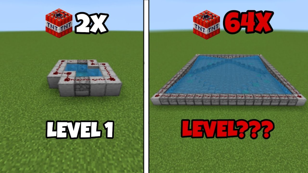 2 TNT JUMP vs 64 TNT JUMP in Minecraft - YouTube