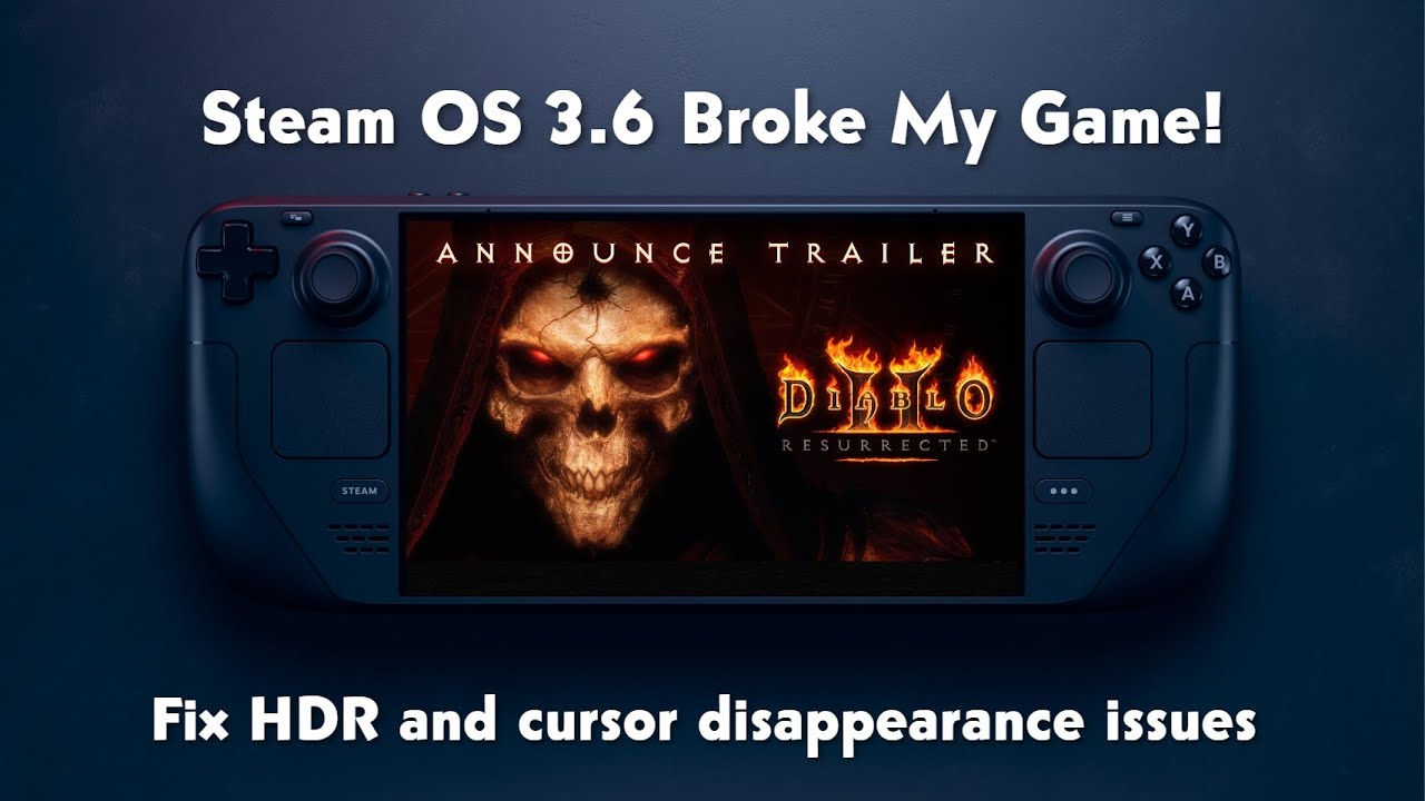 Steam OS 3.6 Broke My Game! Cursor missing, HDR error _ Solve the two ...