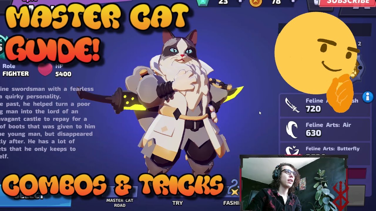 😼HOW TO PLAY MASTER CAT TUTORIAL/GUIDE/TIPS & TRICKS/COMBOS SMASH ...