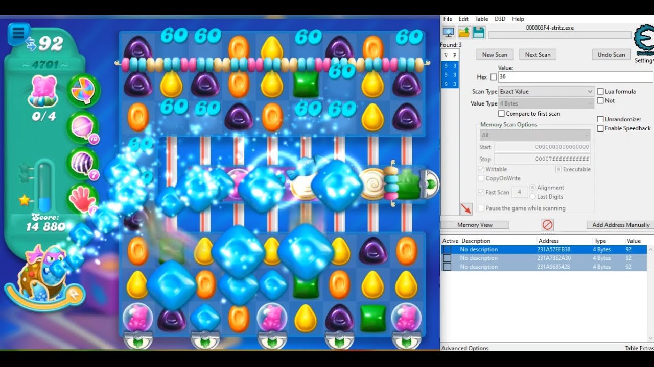 CANDY CRUSH SODA SAGA LEVEL 4701ᴴᴰ (★★★) | GOAL: AMBIL 4 BEAR KE ATAS ...