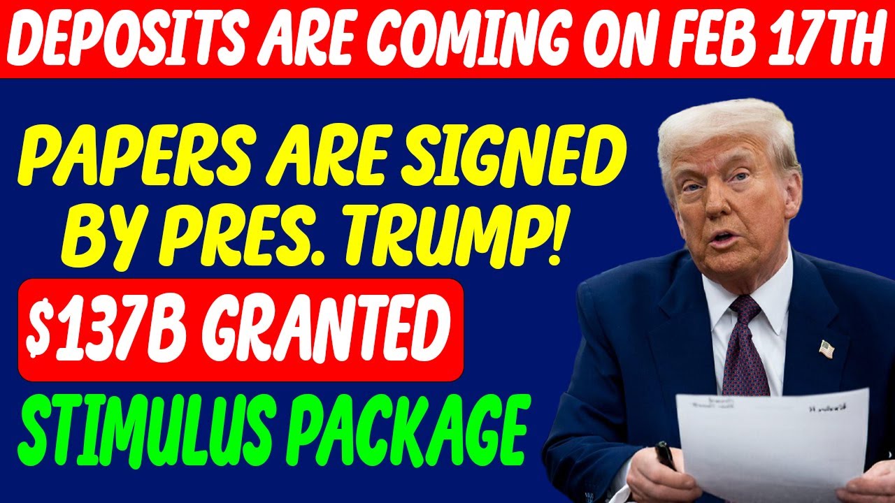 Papers Are Signed! $137B Stimulus Package Granted For Low Income ...