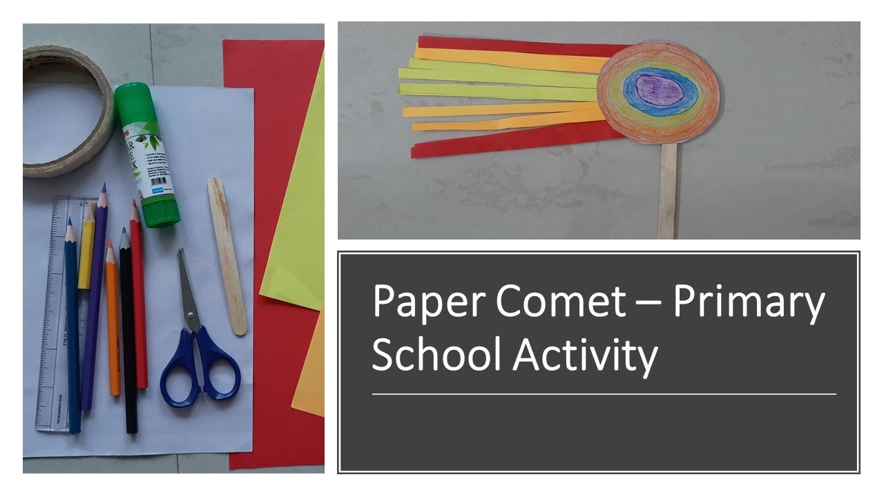 How To Make A Paper Comet? #handmade #craft #school - YouTube