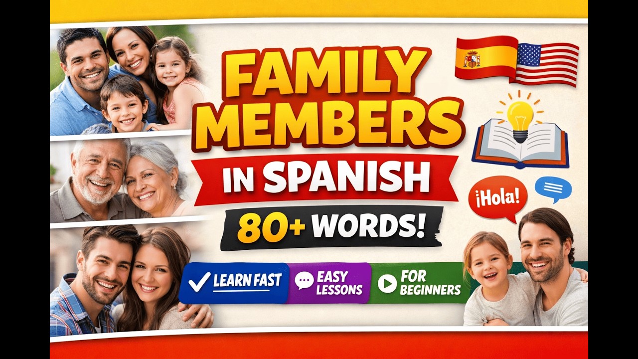 Family Members Vocabulary in Spanish | Learn Spanish Easily - YouTube