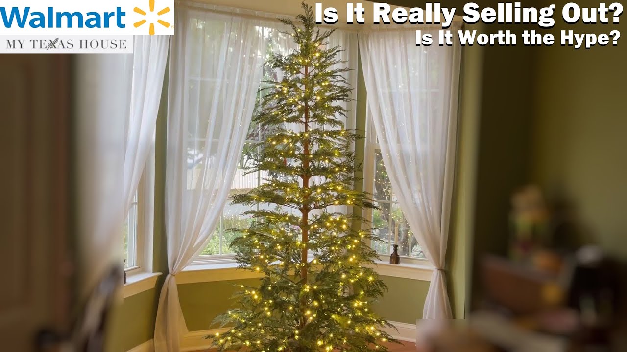 Walmart Viral Christmas Tree, My Texas House Cypress Twinkle Tree and ...
