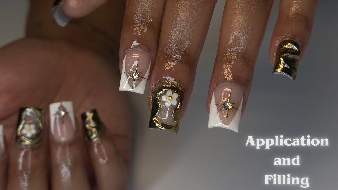 101 Acrylic Application and Filing - YouTube