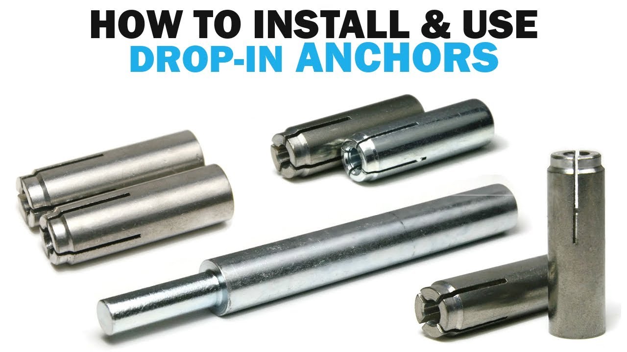 How To Install Drop In Concrete Masonry Anchors Fasteners 101 YouTube
