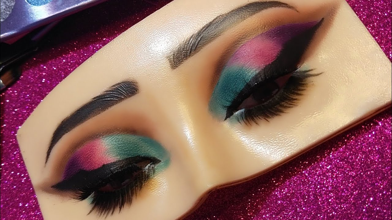 Fun Colorful Summer Makeup Tutorial brown , Purple and Pink Smokey Eye - YouTube