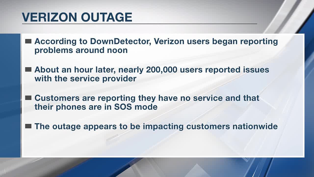 2pm: Verizon users report service issues amid possible outage. - YouTube