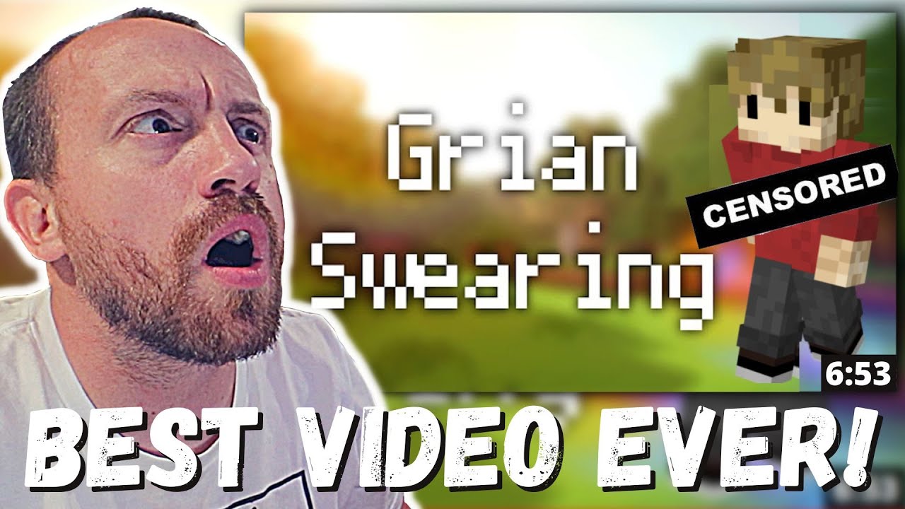 BEST VIDEO EVER! Grian Swearing For 7 Minutes (REACTION!) - YouTube