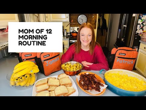 MOM OF 12 MORNING ROUTINE - YouTube