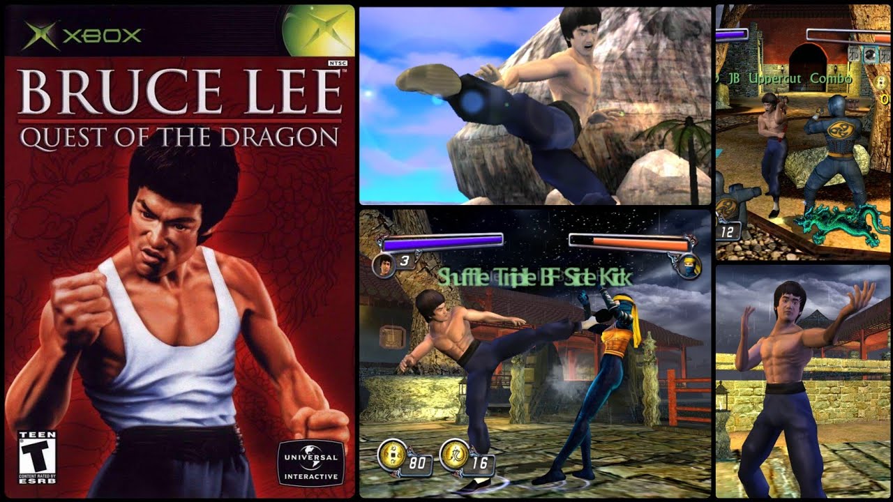 Bruce Lee Quest Of The Dragon | XBOX | Area #1 Monestry Courtyard ...