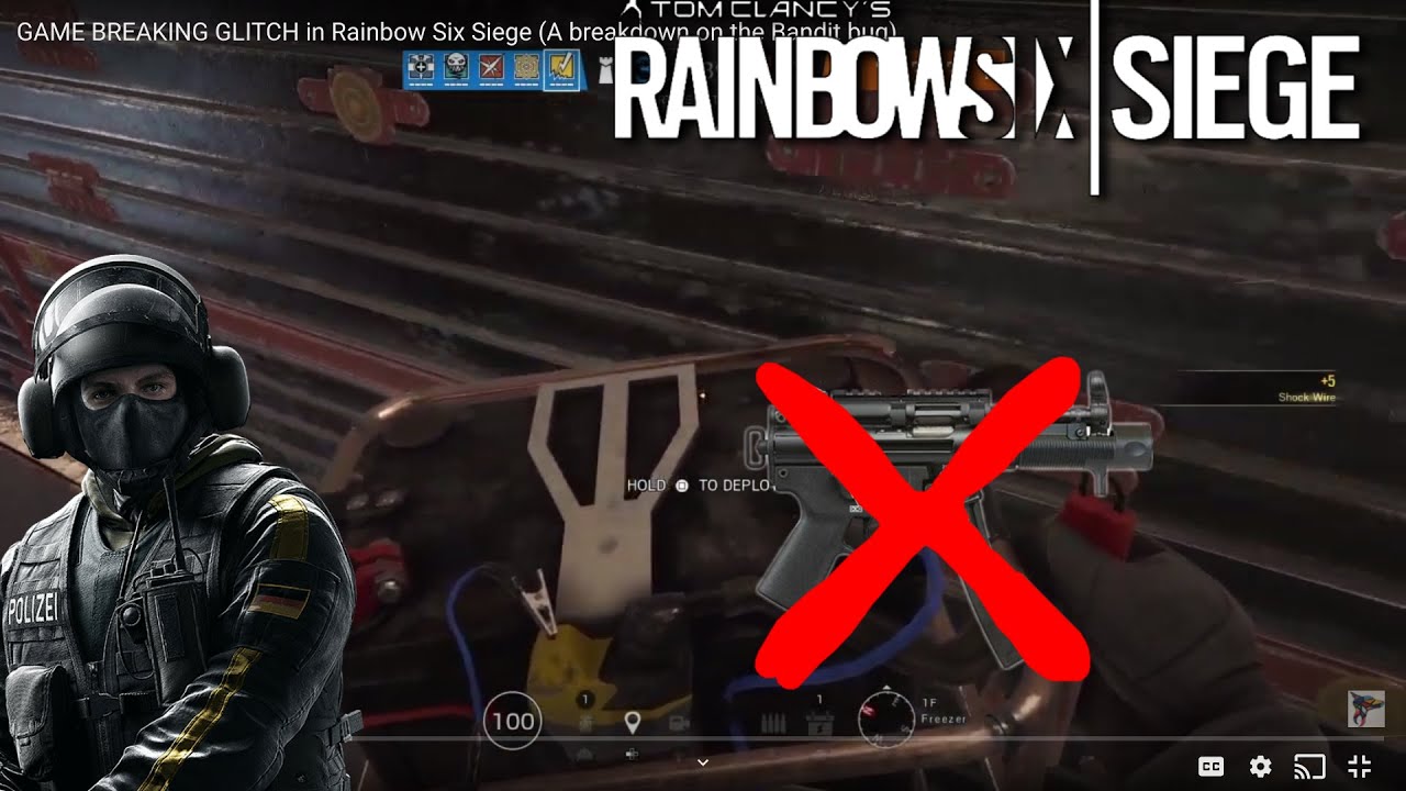 GAME BREAKING GLITCH in Rainbow Six Siege (A breakdown on the Bandit ...