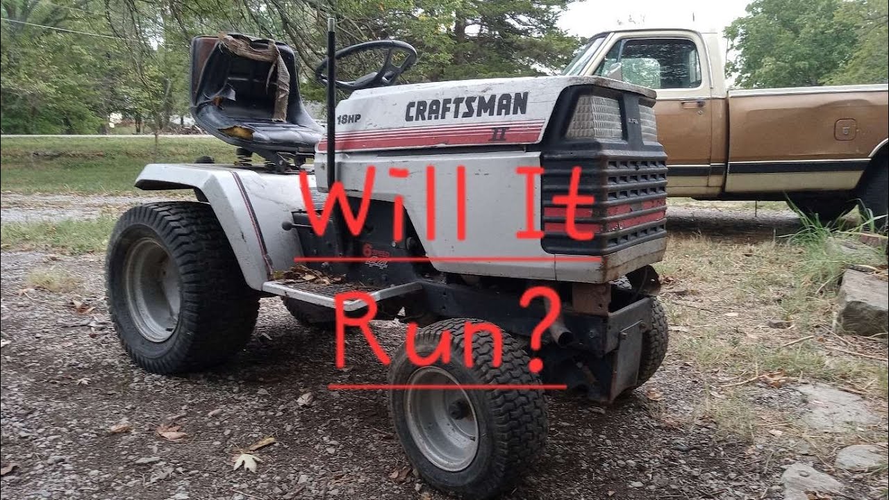 Saved from the SCRAPYARD! Neglected 80s CRAFTSMAN GT. Will It Run ...