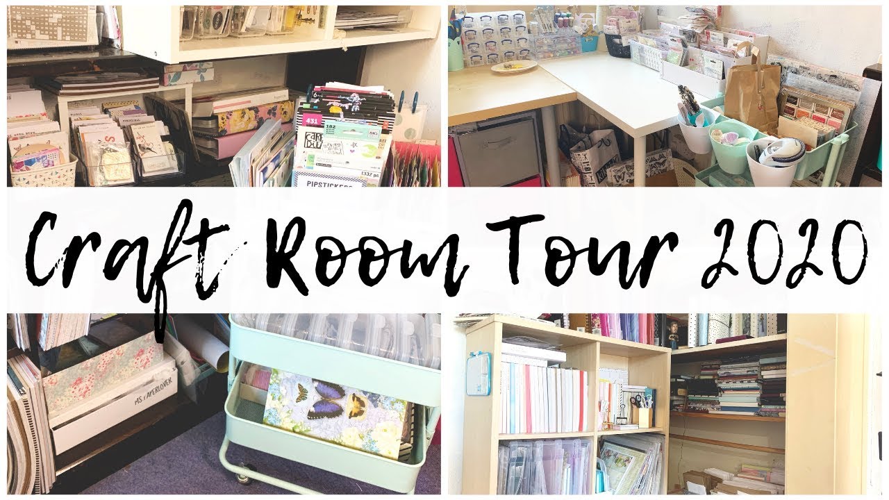 CRAFT ROOM TOUR | 2020 | Papercraft, Journal, Scraproom | ms.paperlover ...