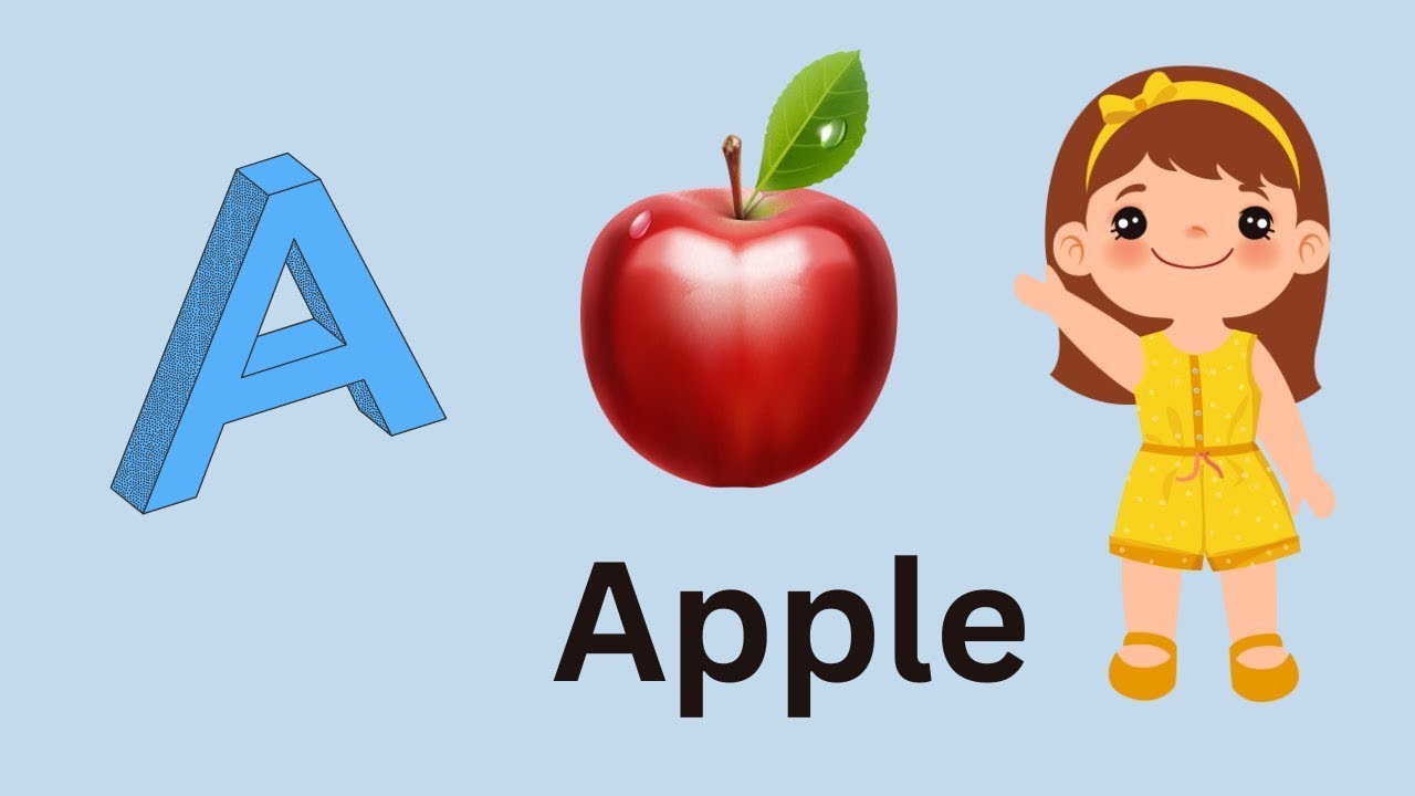 A For Apple phonic song 2 | Phonics Sounds of Alphabet A to Z | ABC ...