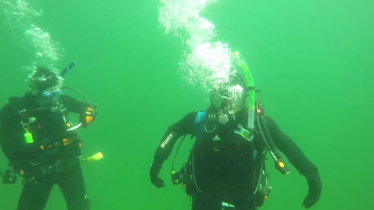 Open Water Class 5-14-17 With Berry Dive Center at Haigh Quarry - YouTube