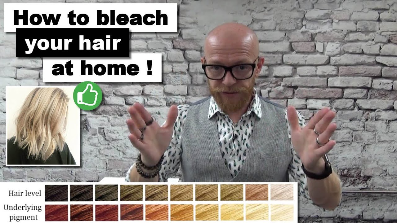How To Bleach Your Hair At Home Hairdresser Tips Youtube