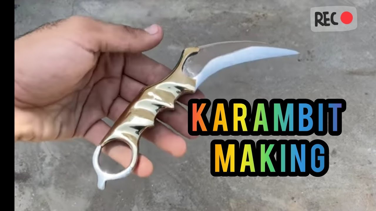 Making a Karambit / No sharp edge#karambit#flippings - YouTube