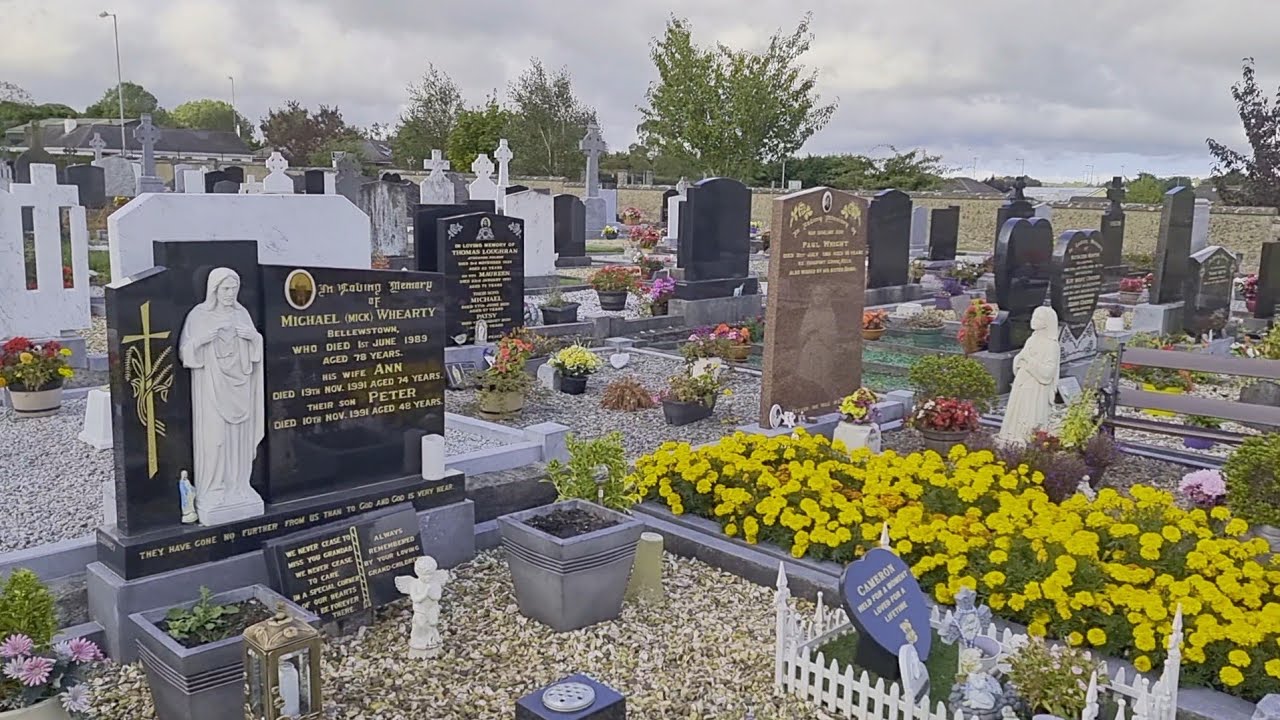 Neat and Clean Graveyard in Ireland - YouTube