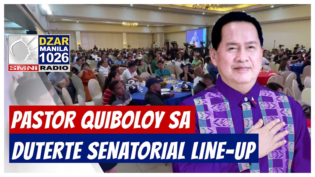 Pastor ACQ, opisyal nang kabilang sa Duterte senatorial slate ng PDP ...