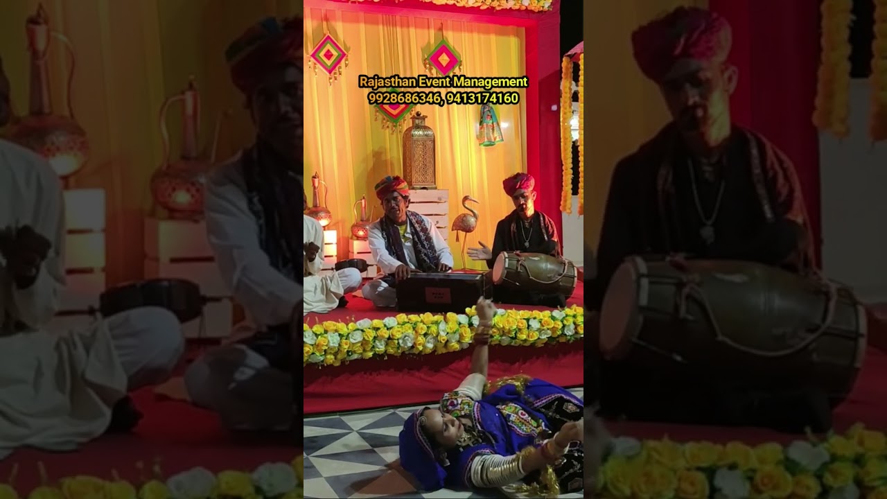 Terahtali Folk Dancers, Rajasthani Singer in Delhi #shorts - YouTube