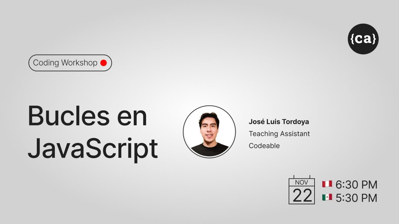 Coding Workshop: Bucles en JavaScript - YouTube