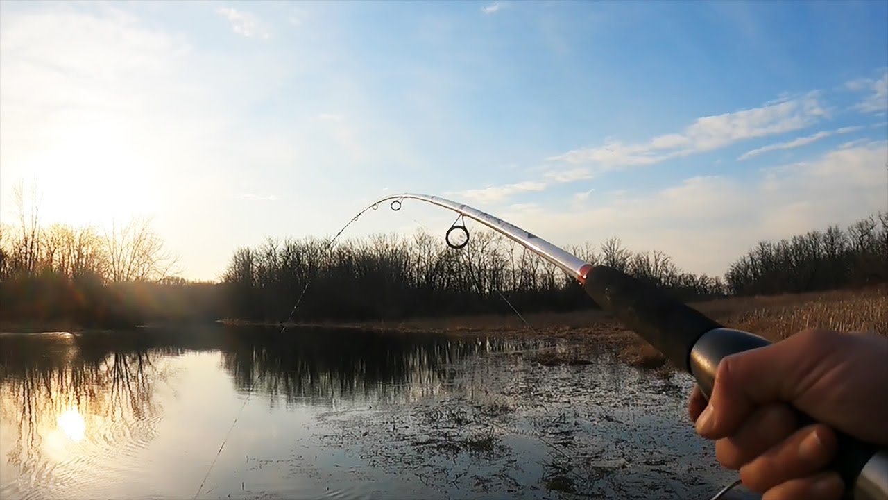 Early Spring open water. Fish are Back! removing the leader for fishing ...