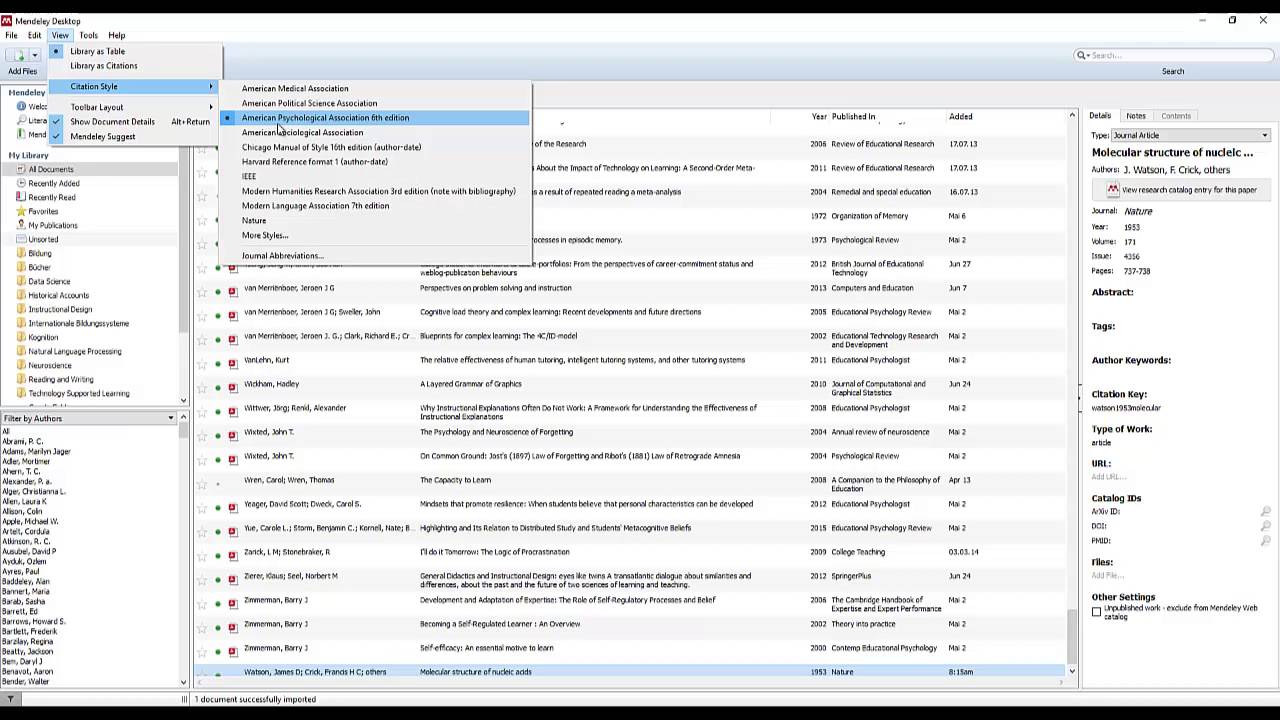 Mendeley Tutorial - YouTube