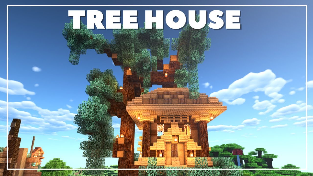 Minecraft: Custom Treehouse Design [Minecraft Timelapse] - YouTube