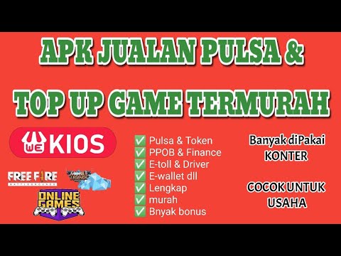 APLIKASI JUALAN PULSA & TOPUP GAME TERMURAH, TERPERCAYA BANYAK DI PAKAI KONTER! REVIEW WEKIOS ...