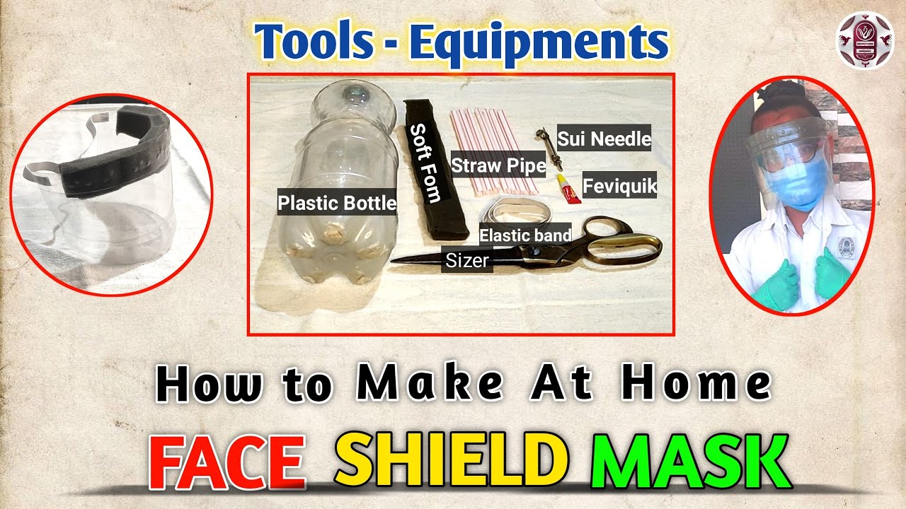 HOW TO MAKE FACE SHIELD MASK AT HOME EASY | DIY FACE SHIELD MASK AT ...