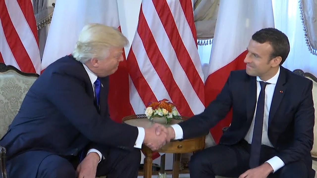 'Clasp, yank, release': the great Donald Trump handshake tracker - YouTube