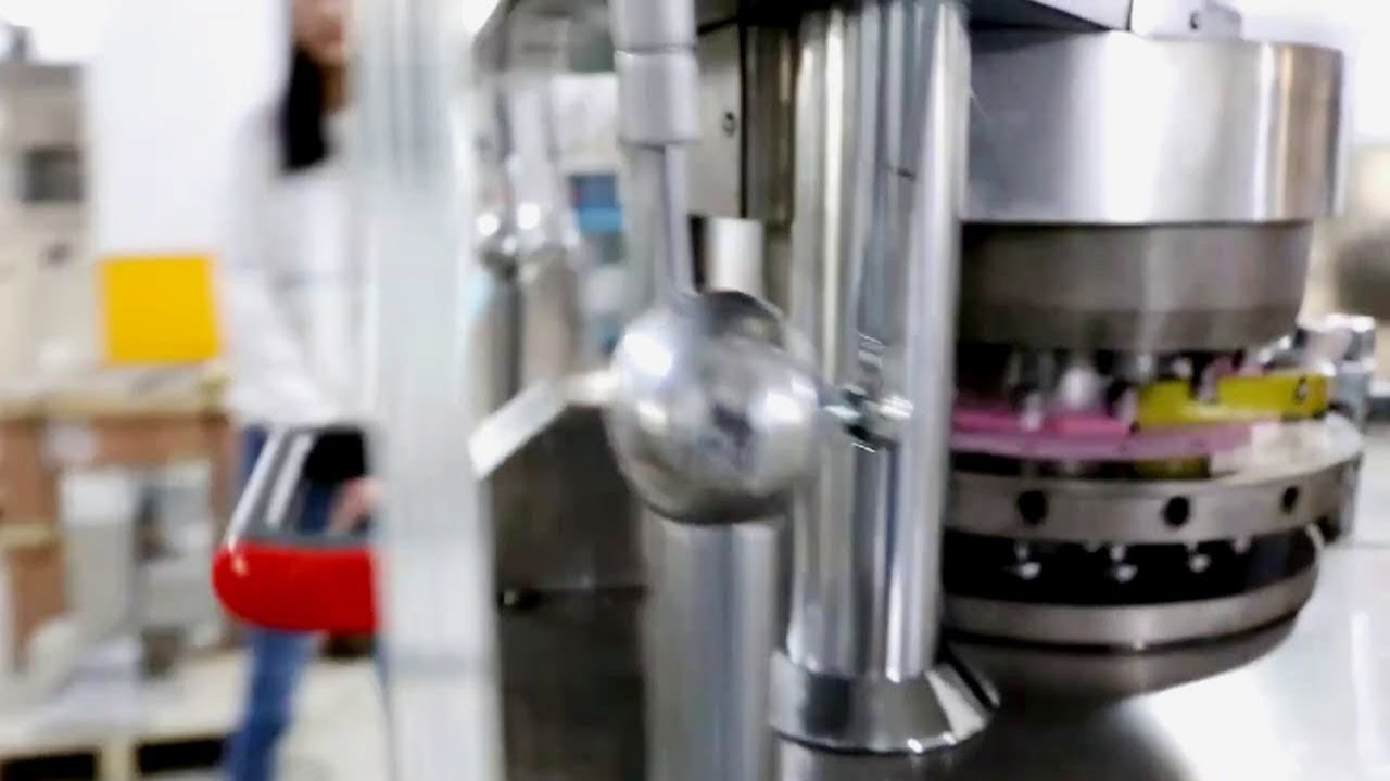 fully automatic tablet press machine 17 dies tablets making equipment ...