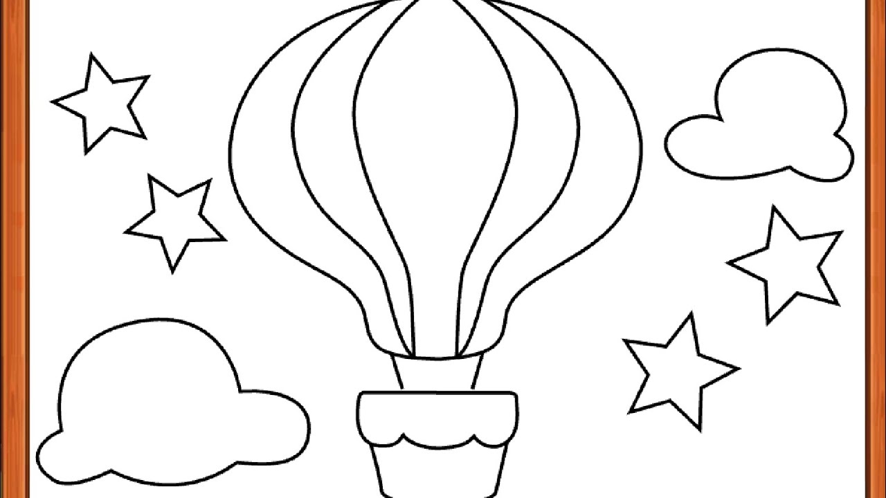 Hot baloon Easy way to drawings 💓 - YouTube