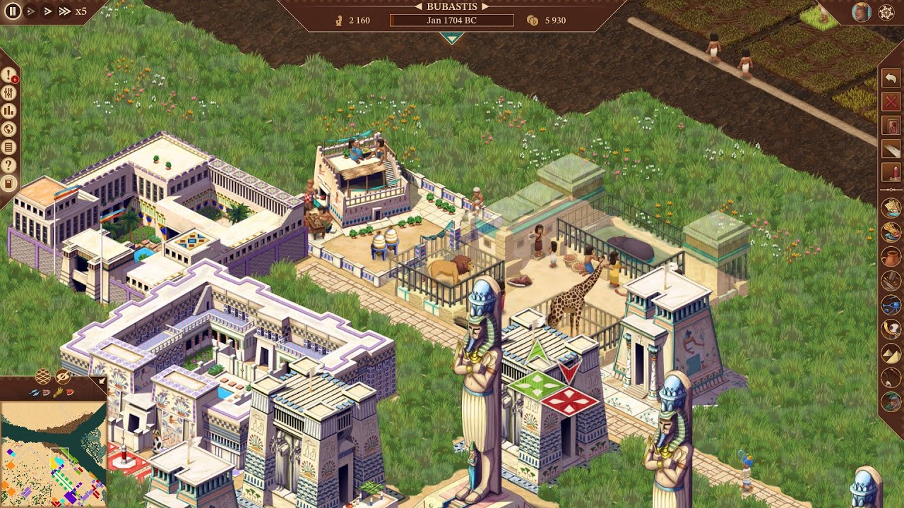 Pharaoh : A new era (hard) -Middle kingdom- mission 5 (builder choice ...