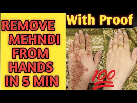 How to remove Mehndi Color from hand instantly | Safe and easy way# ...