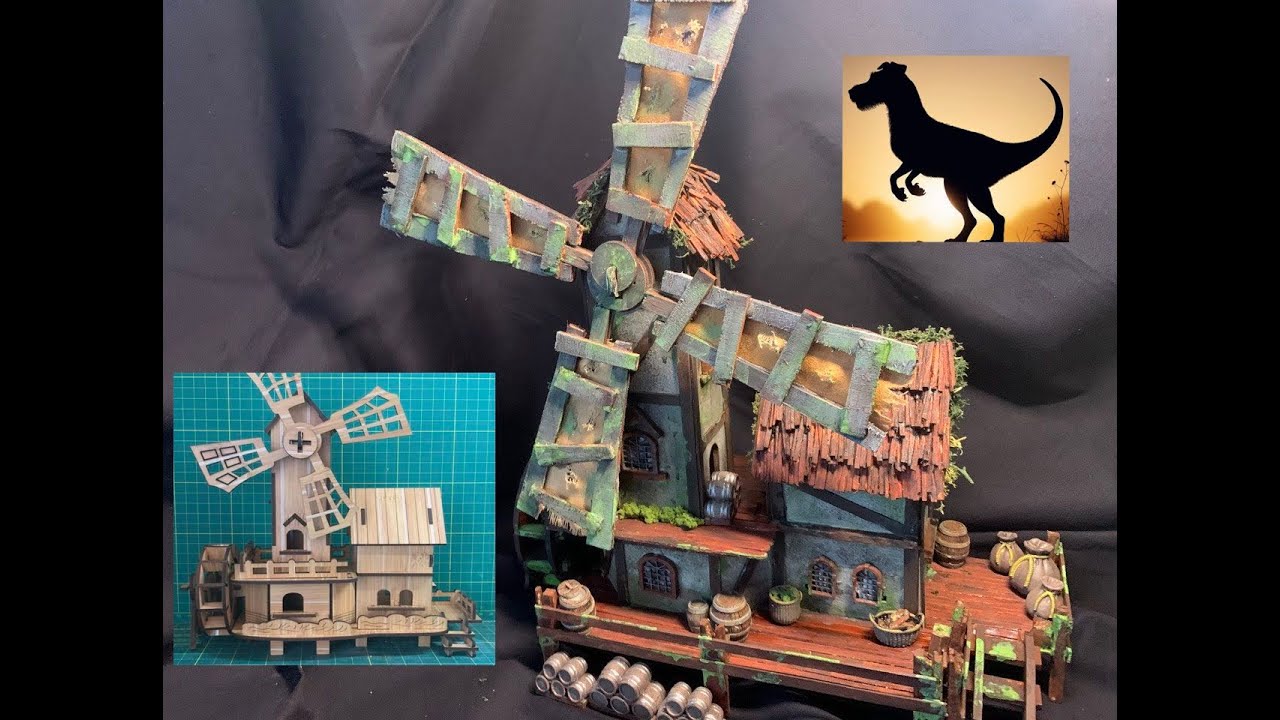 How to make a Medieval Windmill Model for under $10 DIY Guide - YouTube