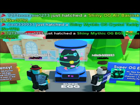3 P2W Accounts Vs 3 F2P Accounts: Super OG Egg | Hatching 90 Secret Pets | BGSI