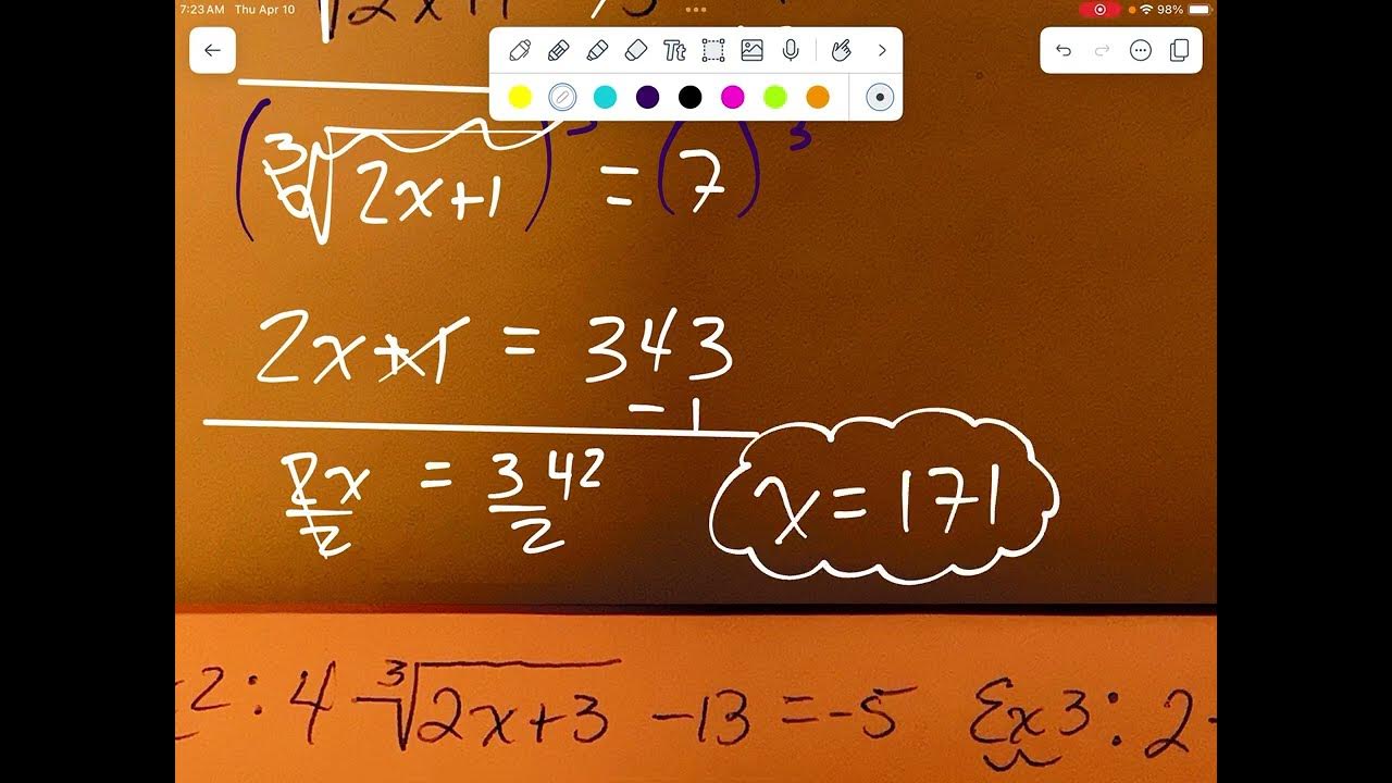 How to solve cube root equations - YouTube