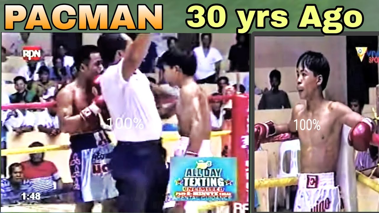 MANNY PACMAN PACQUIAO 18 years old | First professional boxing fight ...