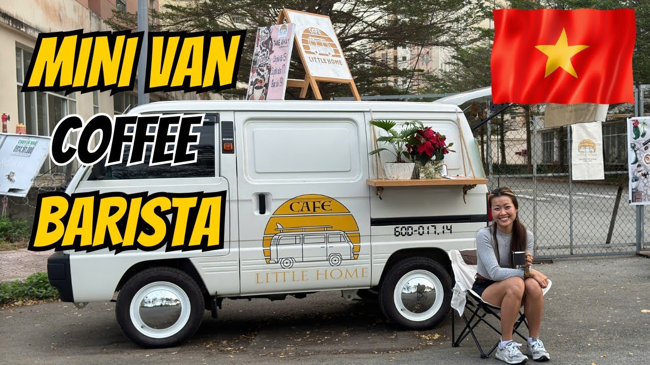 CAFE LITTLE HOME - Mini Coffee Van Shop In VIETNAM 🇻🇳 Vietnamese ...