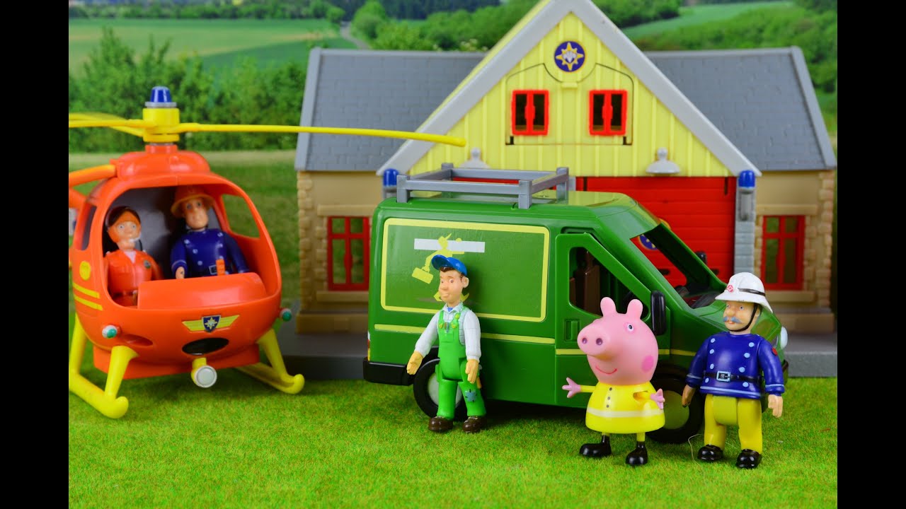 New 2016 fireman sam Full Episode Helicopter break down Peppa pig ...