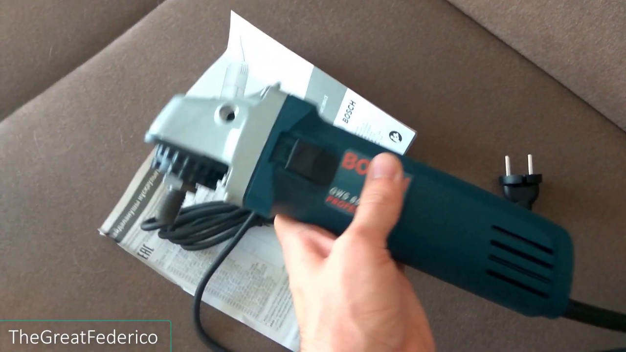 Angle grinder Bosch GWS 850 CE unboxing and review - YouTube