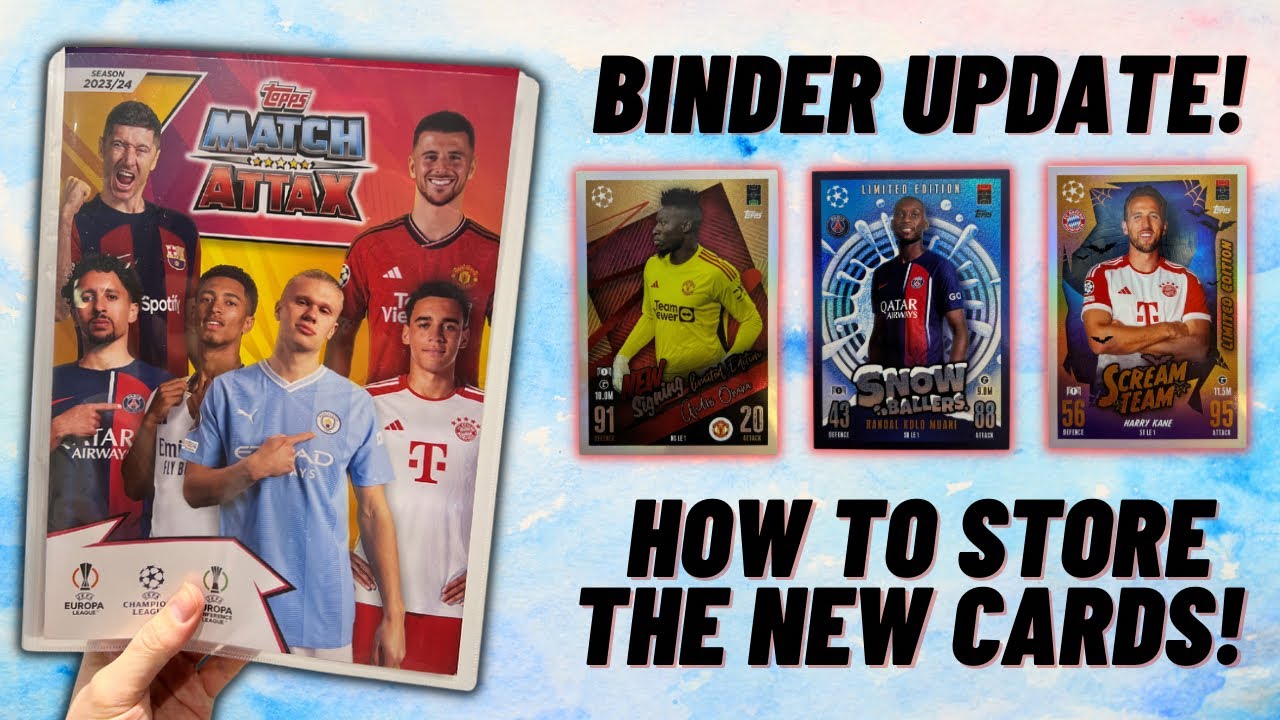 Topps Match Attax 2023/24 binder update! How to store your 100 Club ...