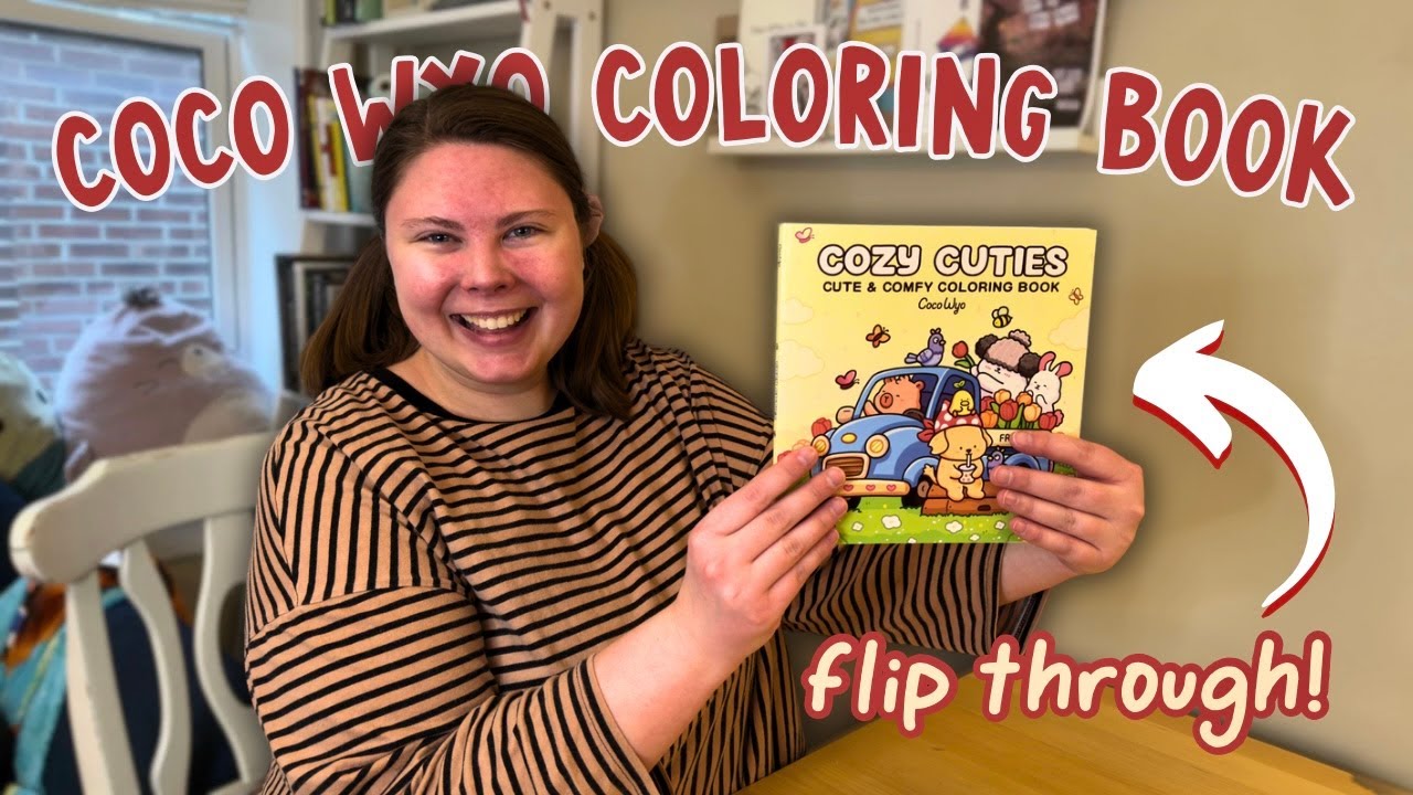 Cozy Cuties: New Coco Wyo Coloring Book Flip Through! - YouTube