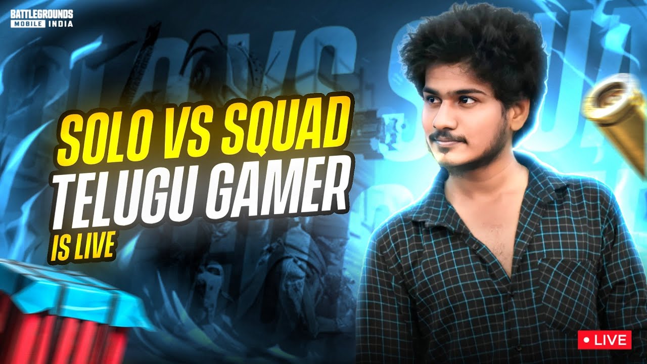 1-MAN-SQUAD BGMI Battlegrounds Mobile India Live Stream low Rank ...